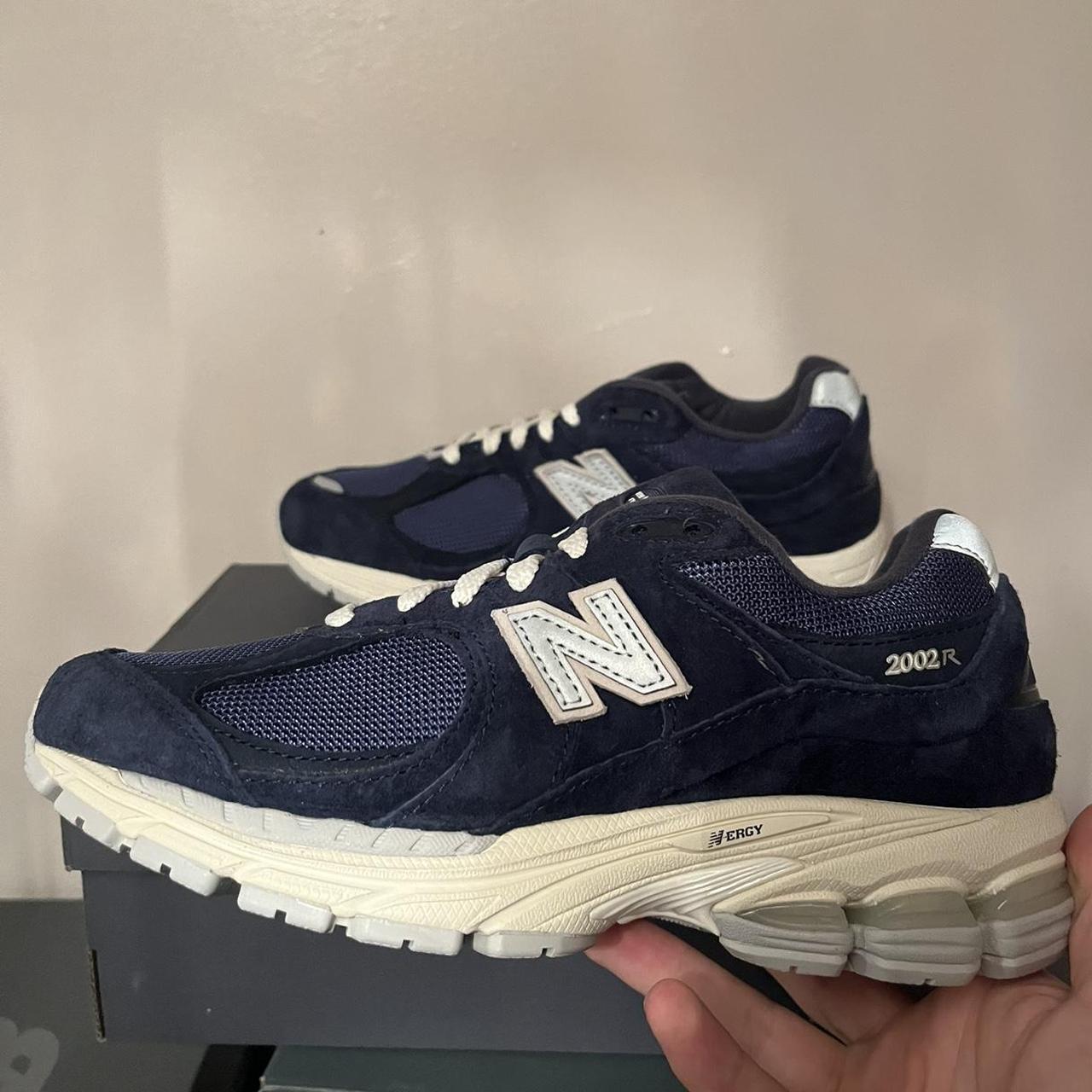 New Balance 2002r Navy Blue 100% genuine &... - Depop
