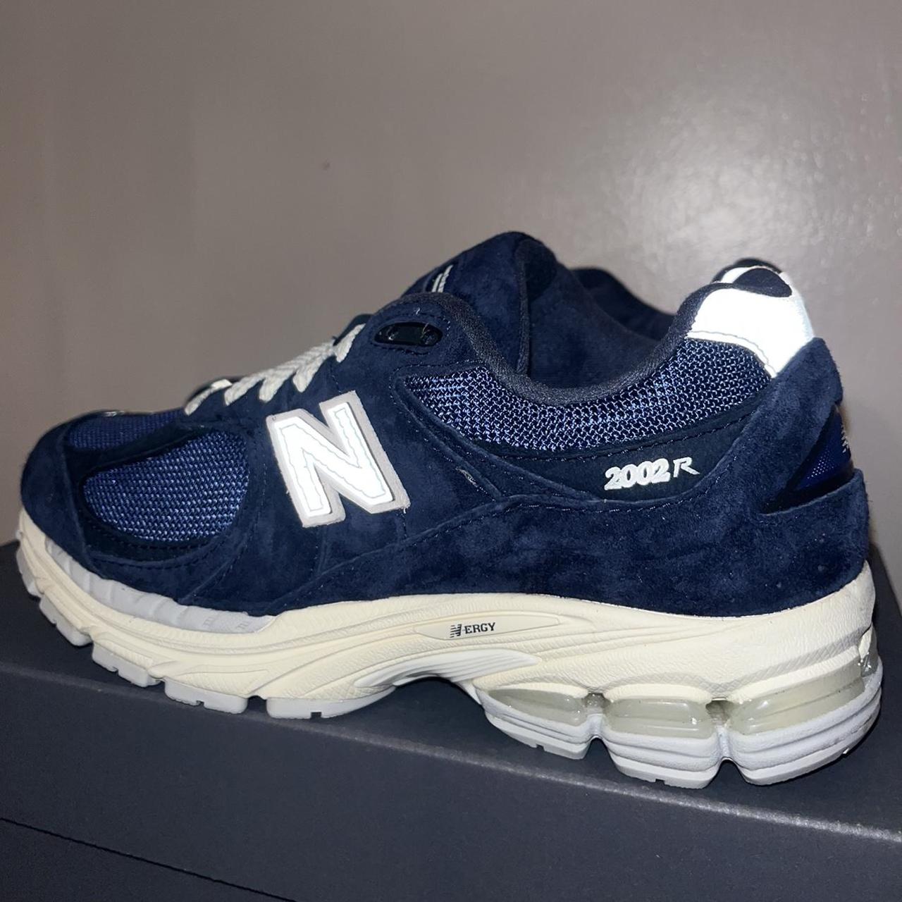 New Balance 2002r Navy Blue 100% genuine &... - Depop