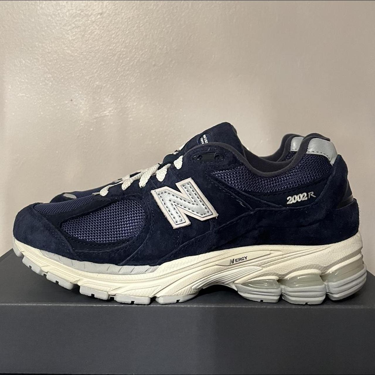 New Balance 2002r Navy Blue 100% genuine &... - Depop