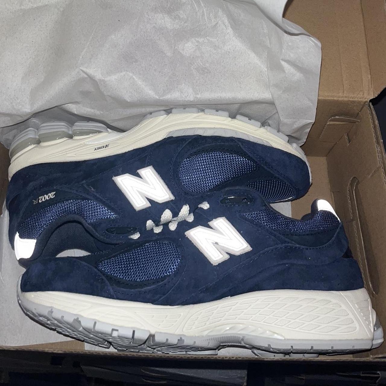 New Balance 2002r Navy Blue 100% genuine &... - Depop