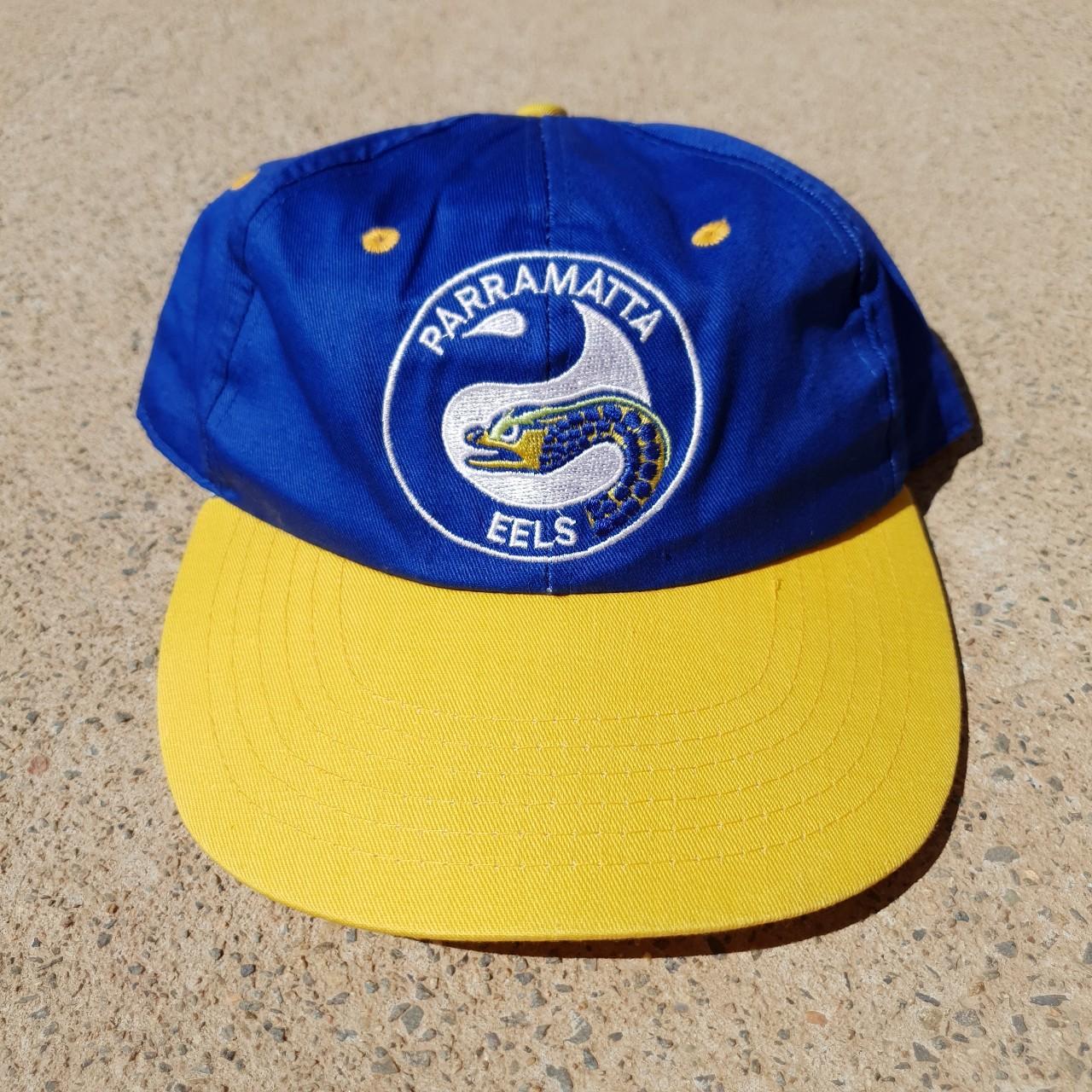 : Vintage NSWRL NRL Parramatta Eels Hat Cap... - Depop