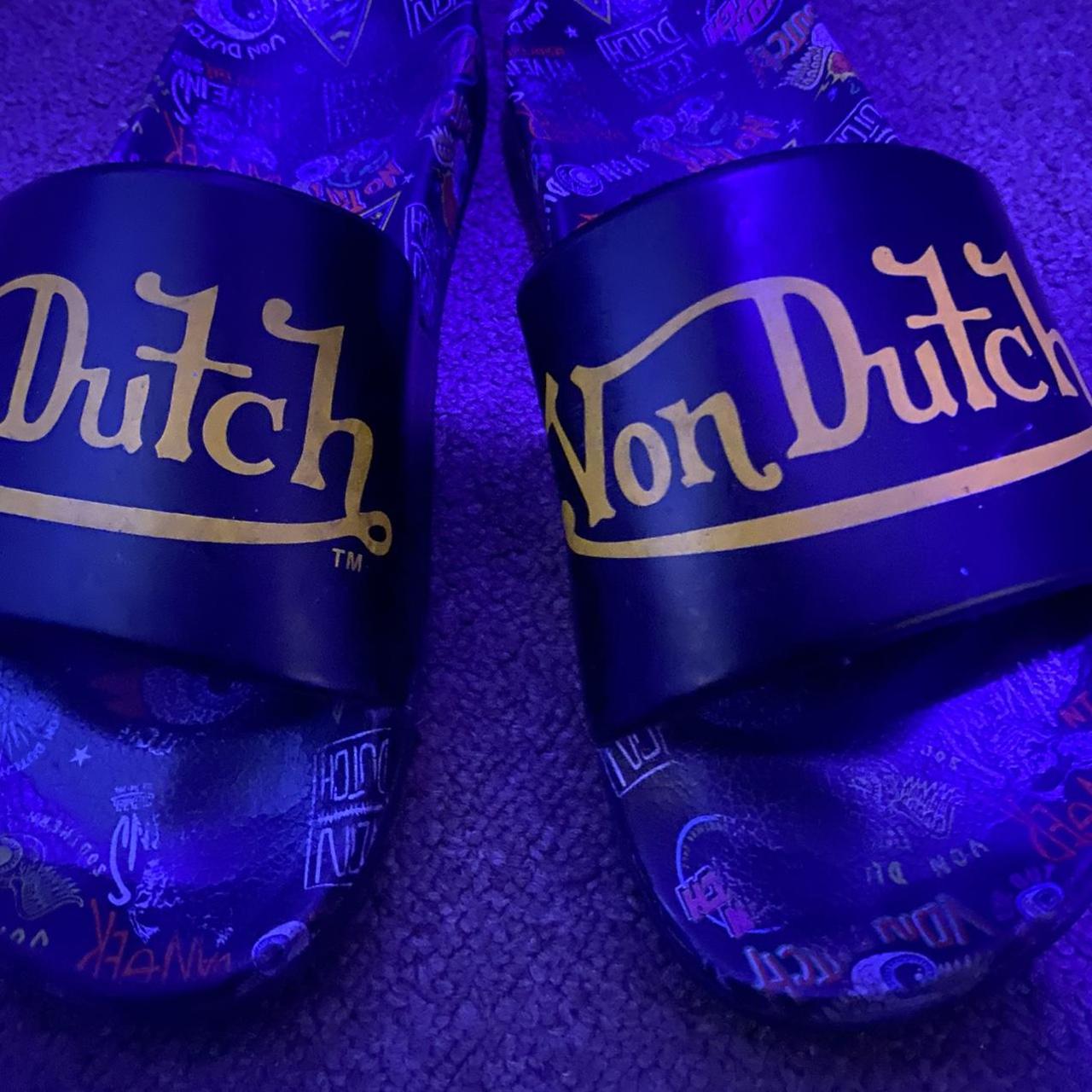 Von Dutch slides all over print #vondutch #2022 #swag - Depop