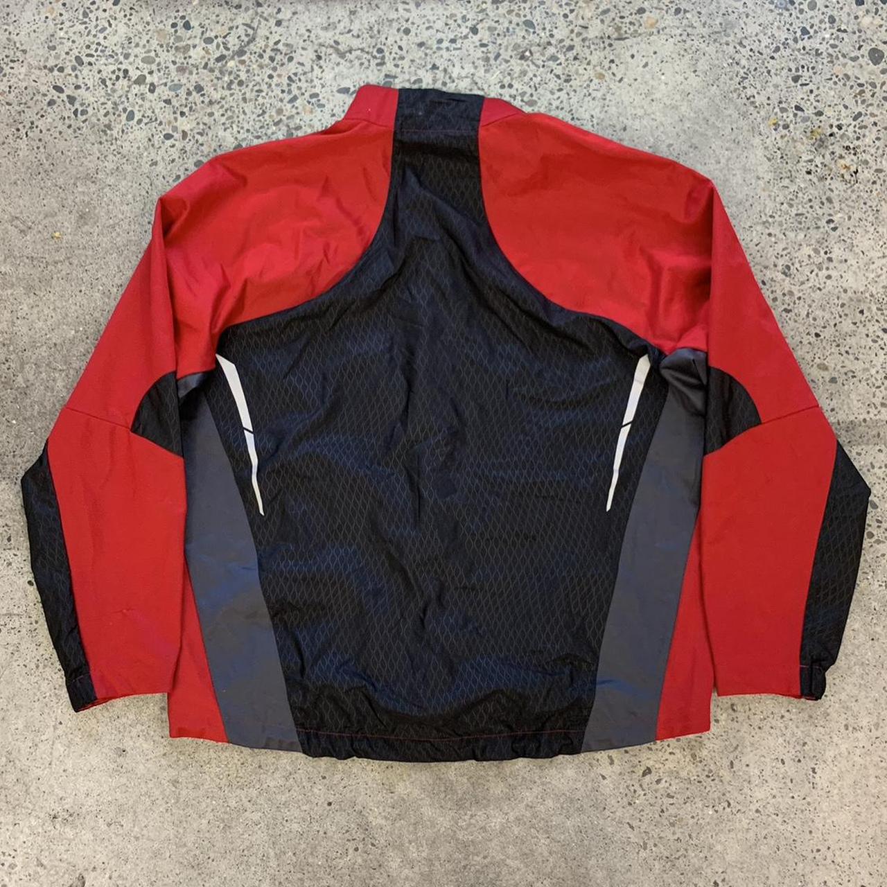 Mercedes Benz Red Racing Jacket XL Length 28.5... - Depop