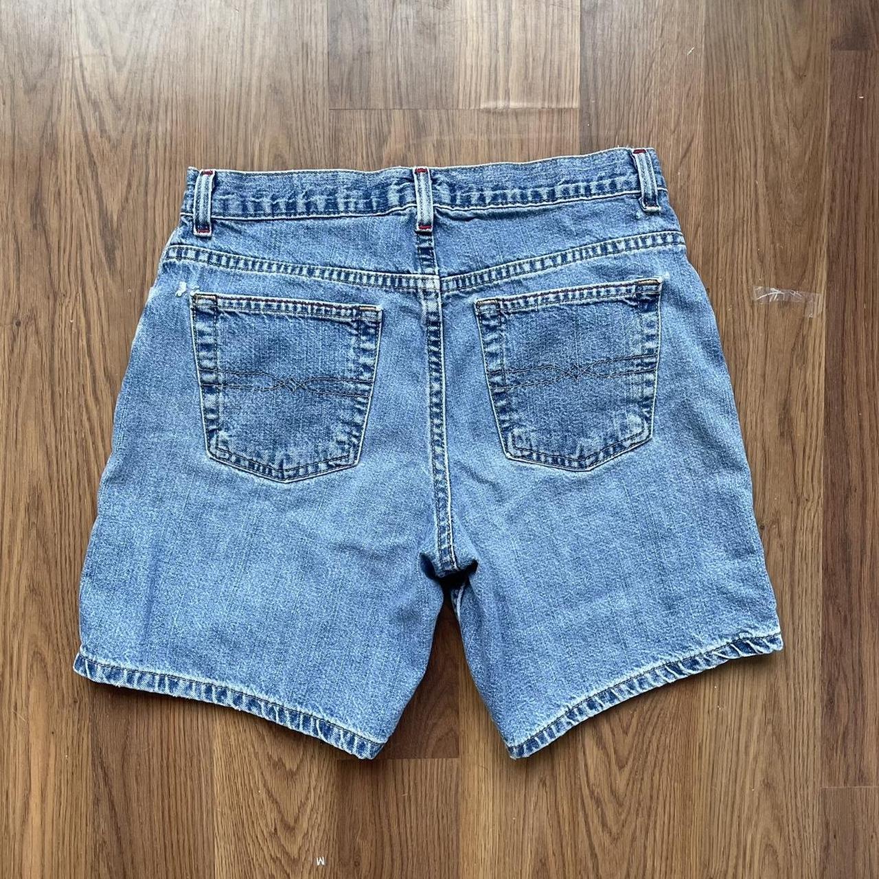 Jorts Womens faded glory jean shorts Size 4 Some... - Depop