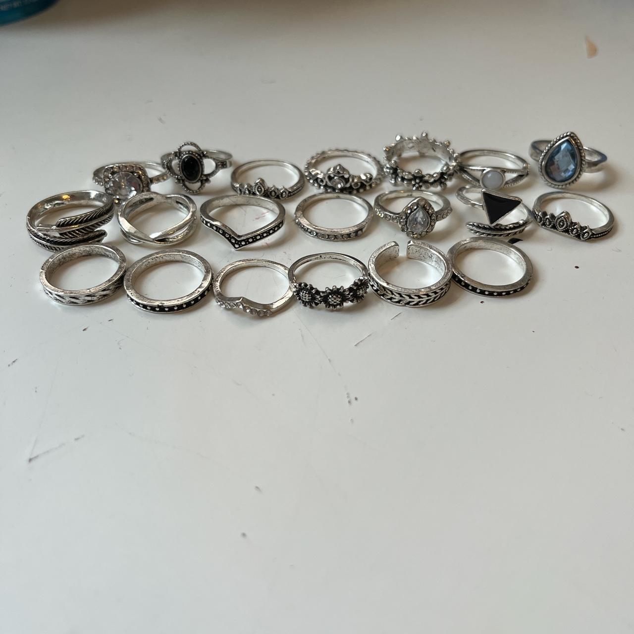 assorted ring set! this purchase will come with 20... - Depop
