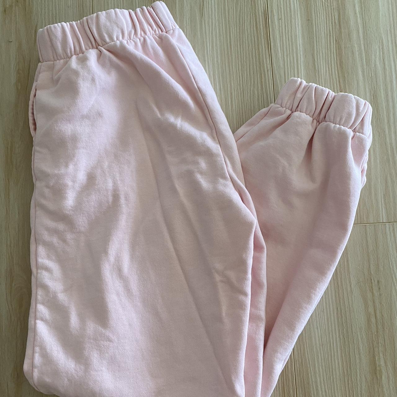 Brandy Melville Pastel Pink Rosa Sweatpants - Depop