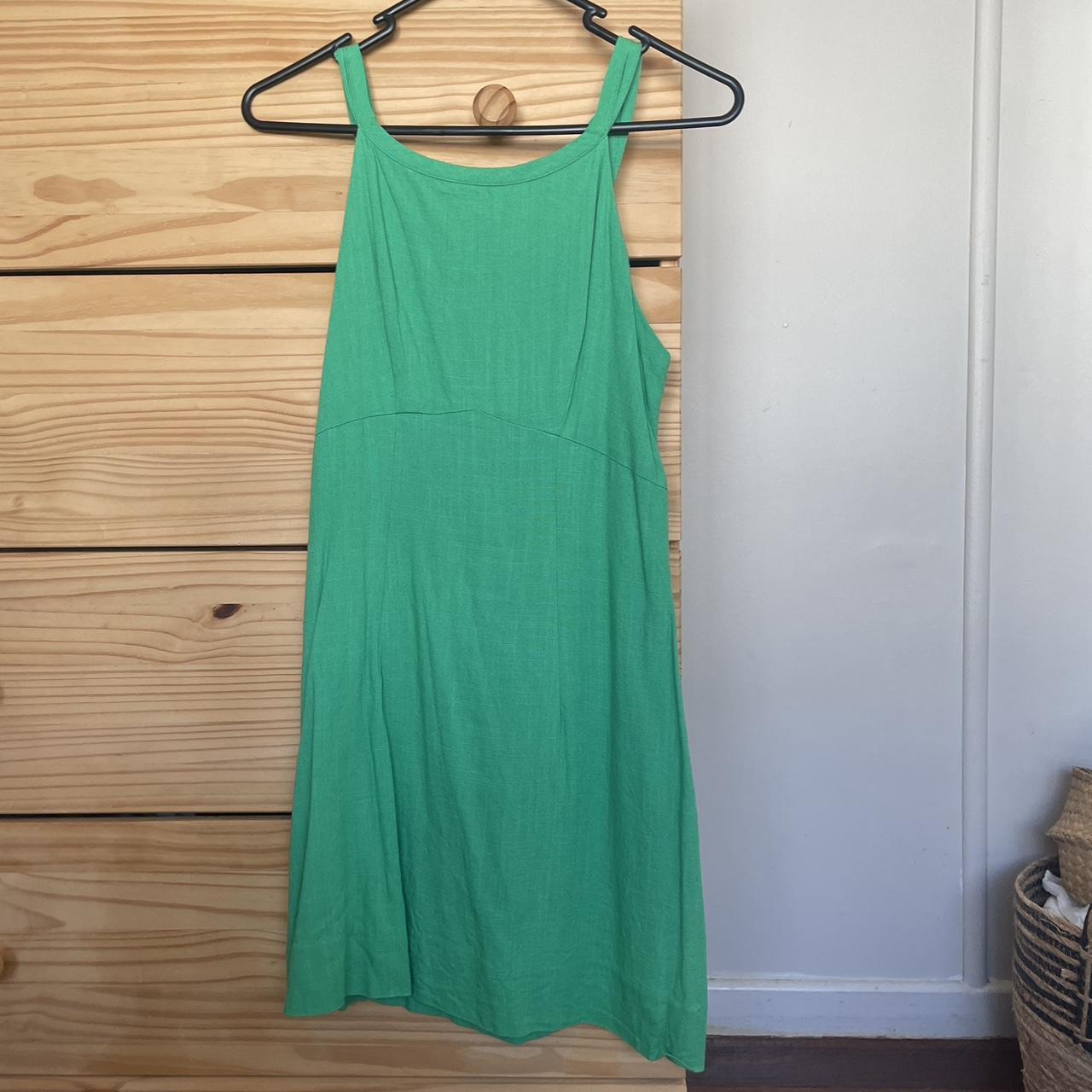 With Jean Dress Size 6 In Great Condition Depop