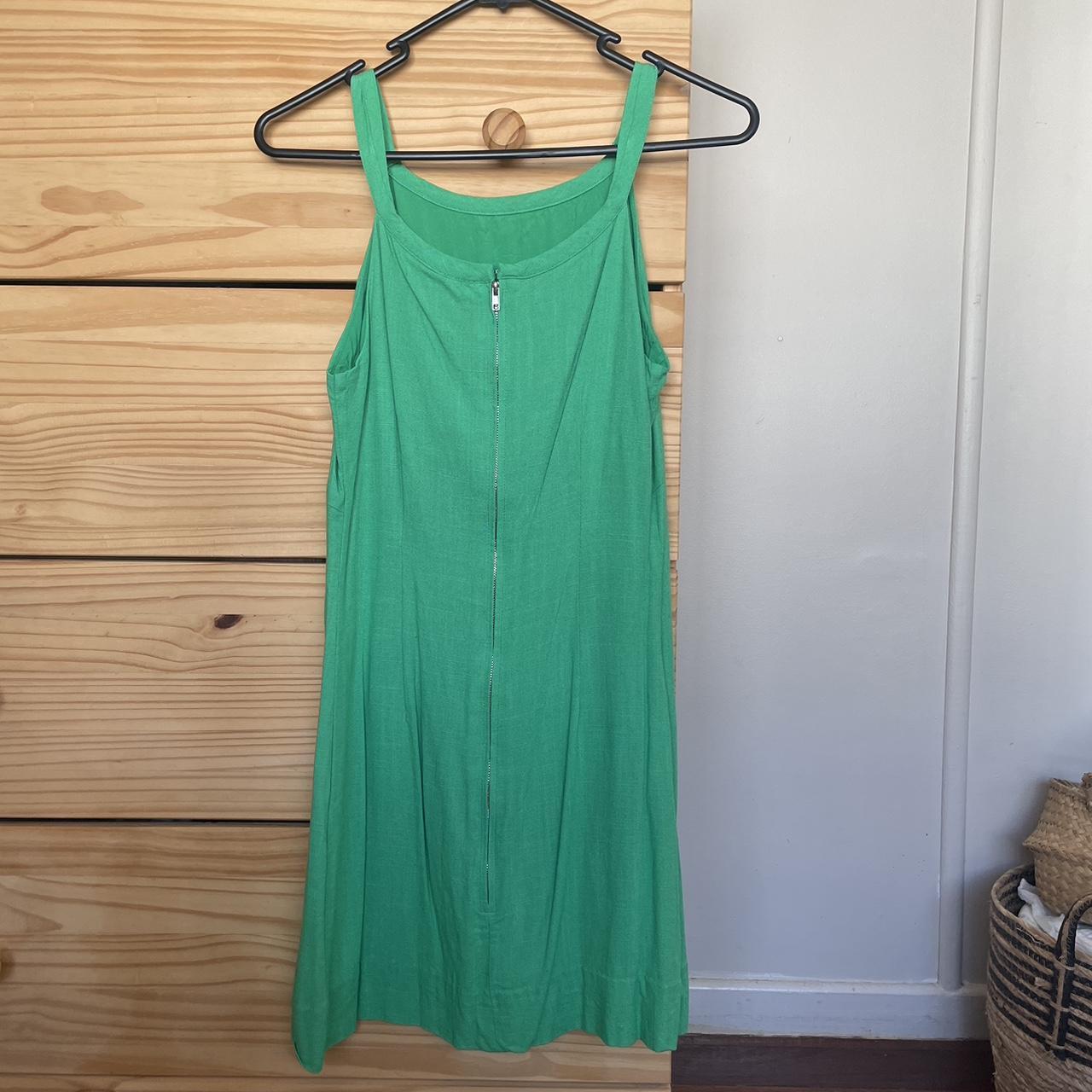With Jean Dress Size 6 In Great Condition Depop