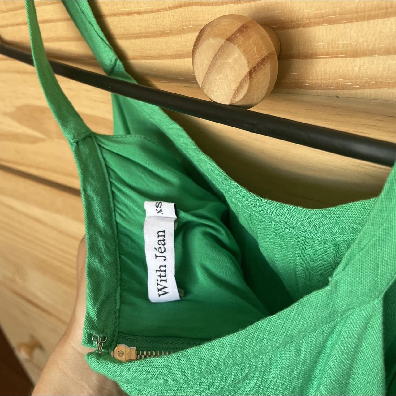With Jean Dress Size 6 In Great Condition Depop
