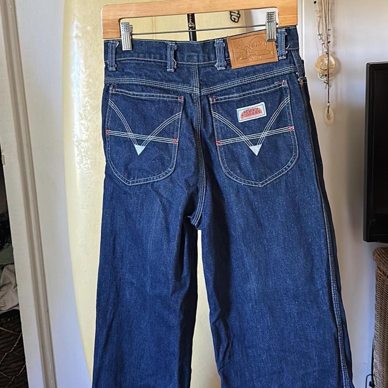 Vintage sticky fingers jeans. High waist and wide... - Depop