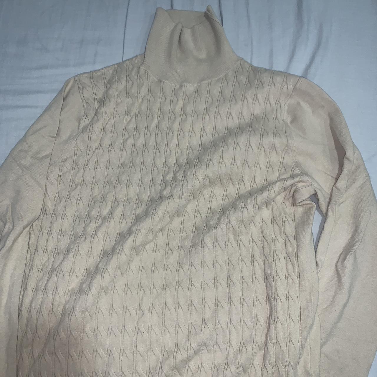 Beige turtle neck Lovely for winter Worn but in... - Depop