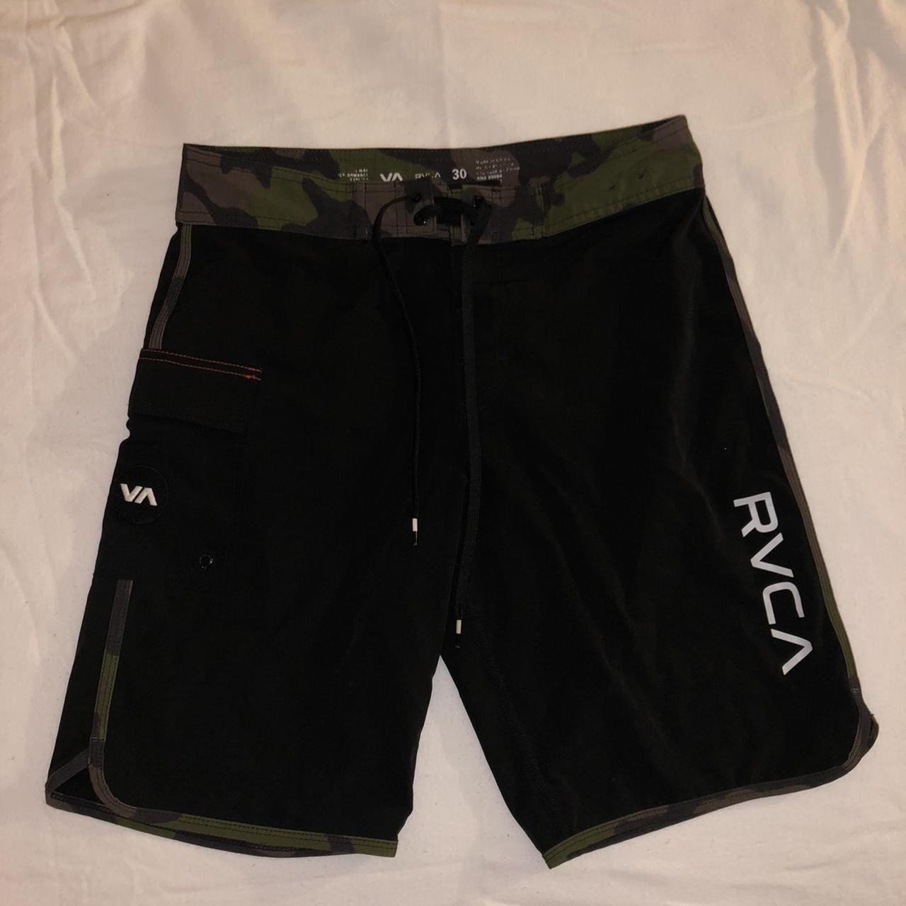 Vintage RVCA 4 way stretch boardshorts Size: 30 No... | Depop