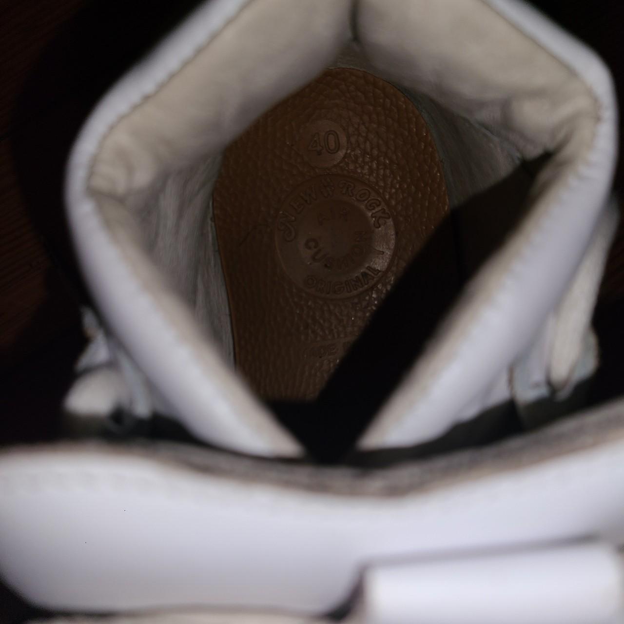 White New Rock boots. I've worn them twice into the... - Depop