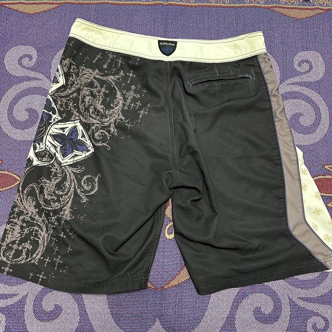 Men’s Y2K Affliction swim trunks Size XL Amazing... - Depop