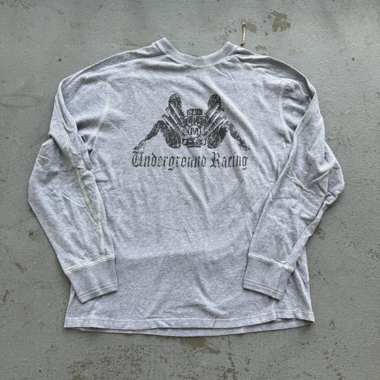 Vintage Y2K Underground Racing Long Sleeve Graphic... | Depop