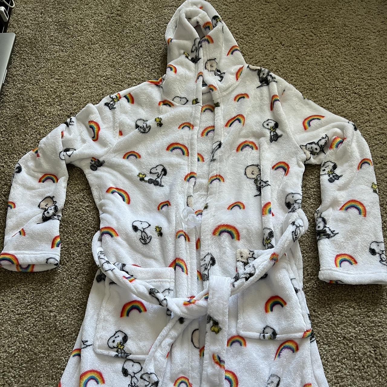 Snoopy peanuts rainbow bathrobe Great... - Depop