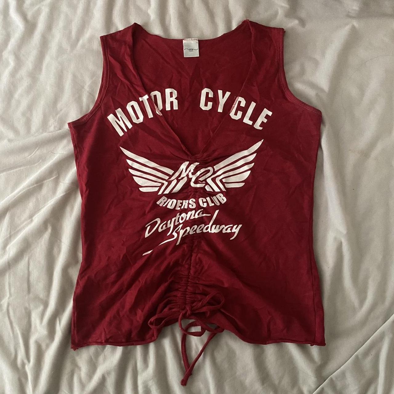 Old label new look tank top With drawstring down the... - Depop