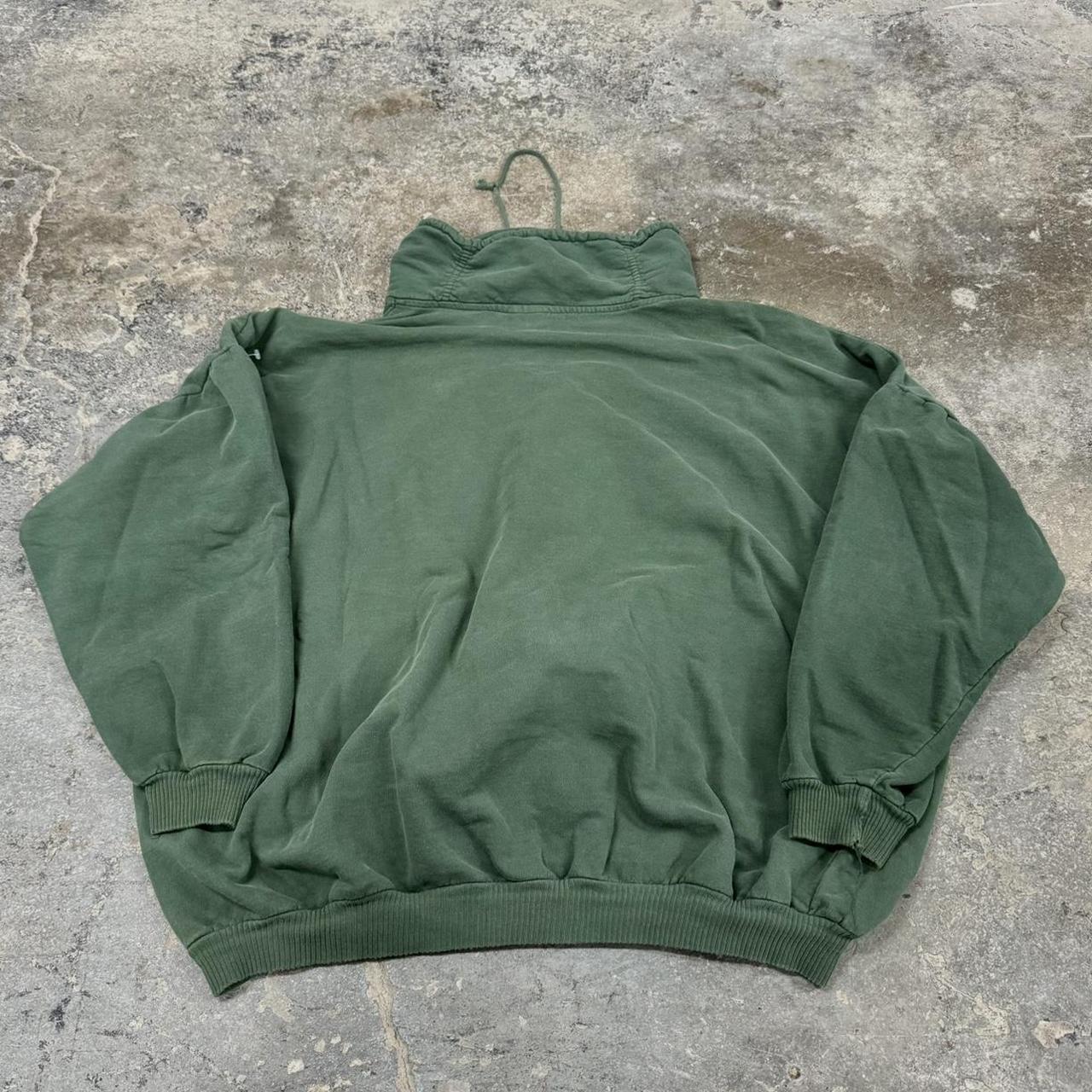 Vintage 80s/90s Au Cotton Aqua Tonic 1/4 Quarter Zip... - Depop