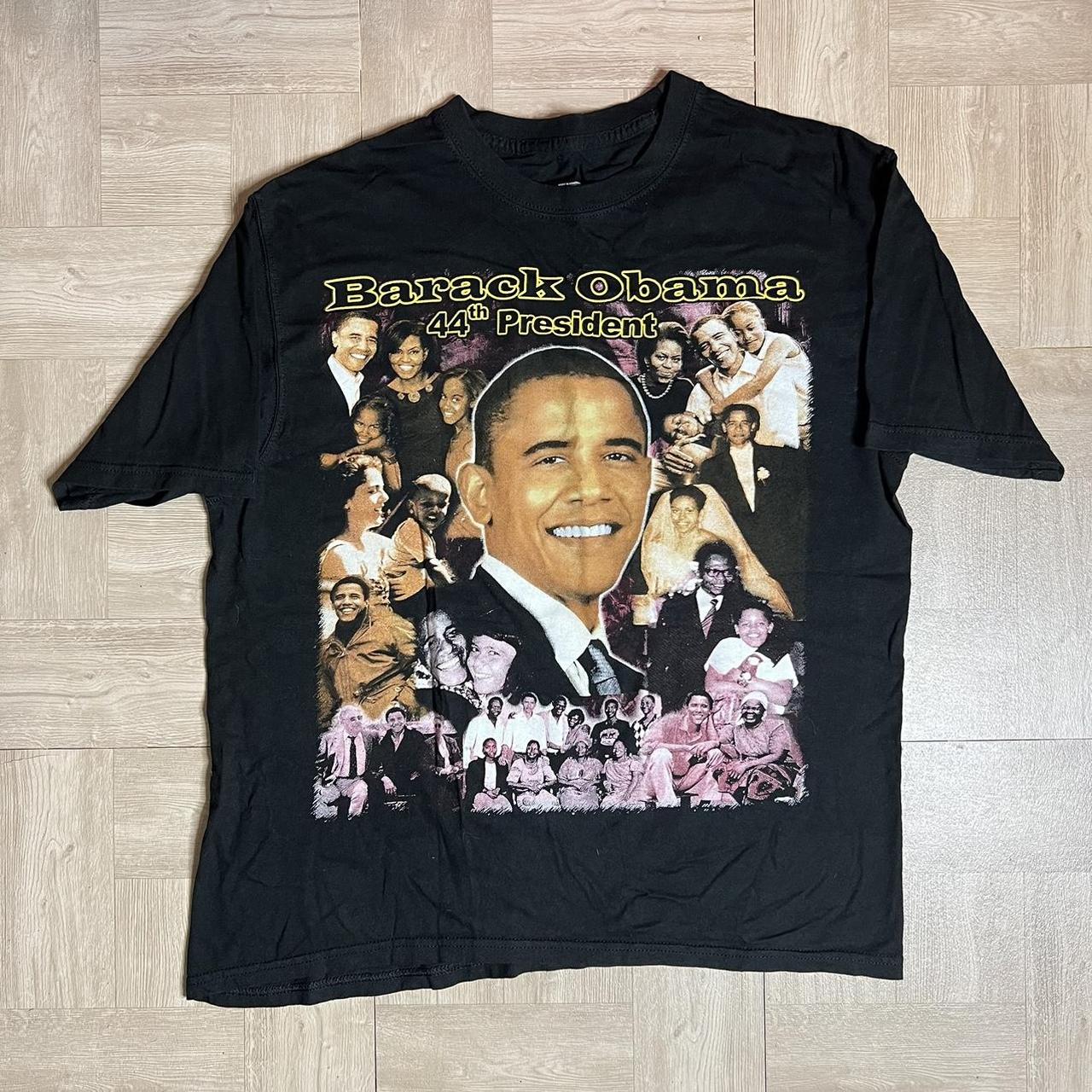 Barrack Obama Rap tee No flaws! Almost brand... - Depop