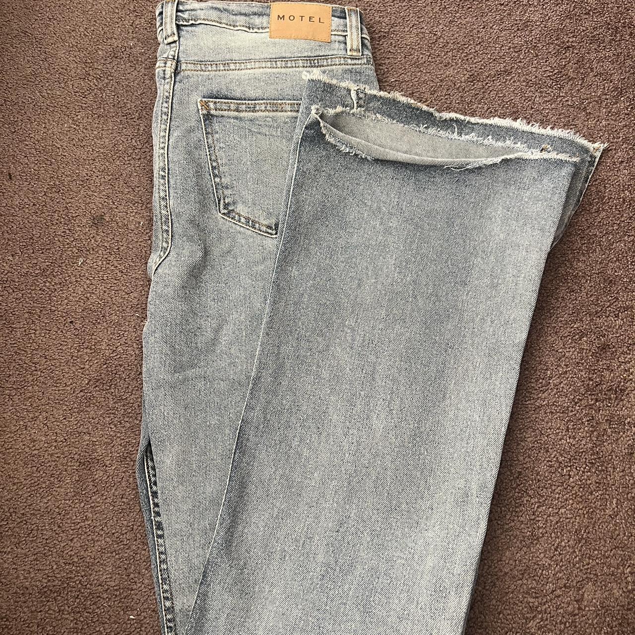 Motel Rocks Denim Jeans Flared fit Size M, Longer... - Depop