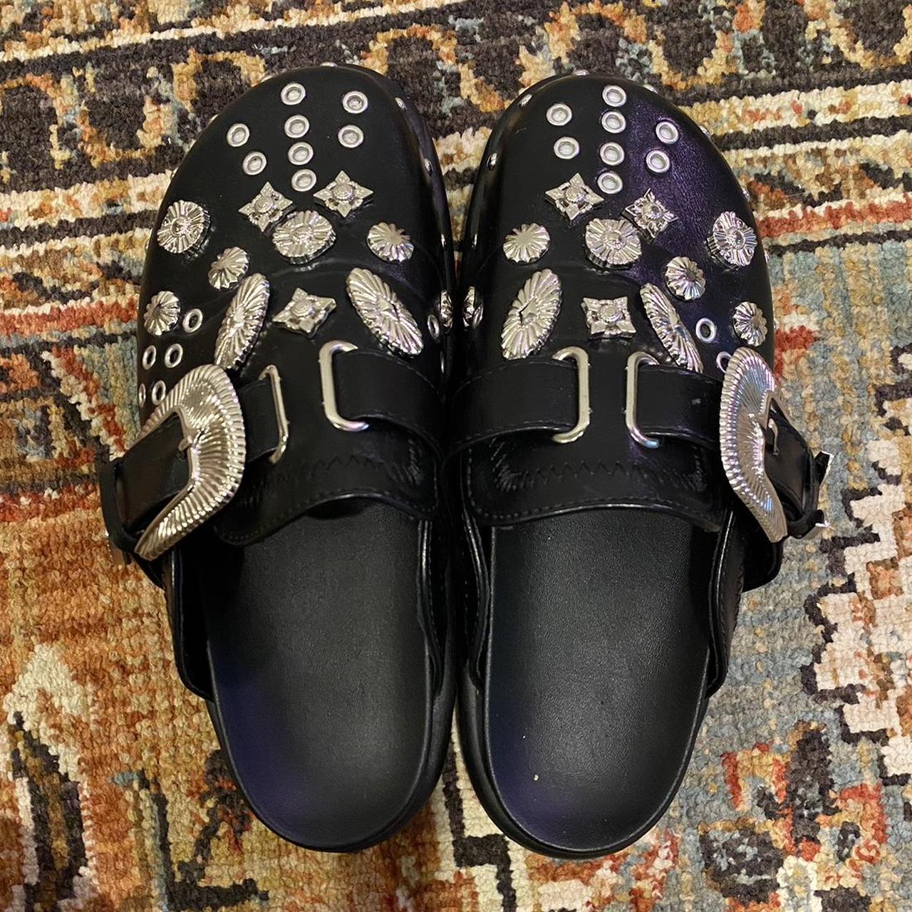 Toga Pulla-Inspired Studded Clogs/Mules. Black... - Depop
