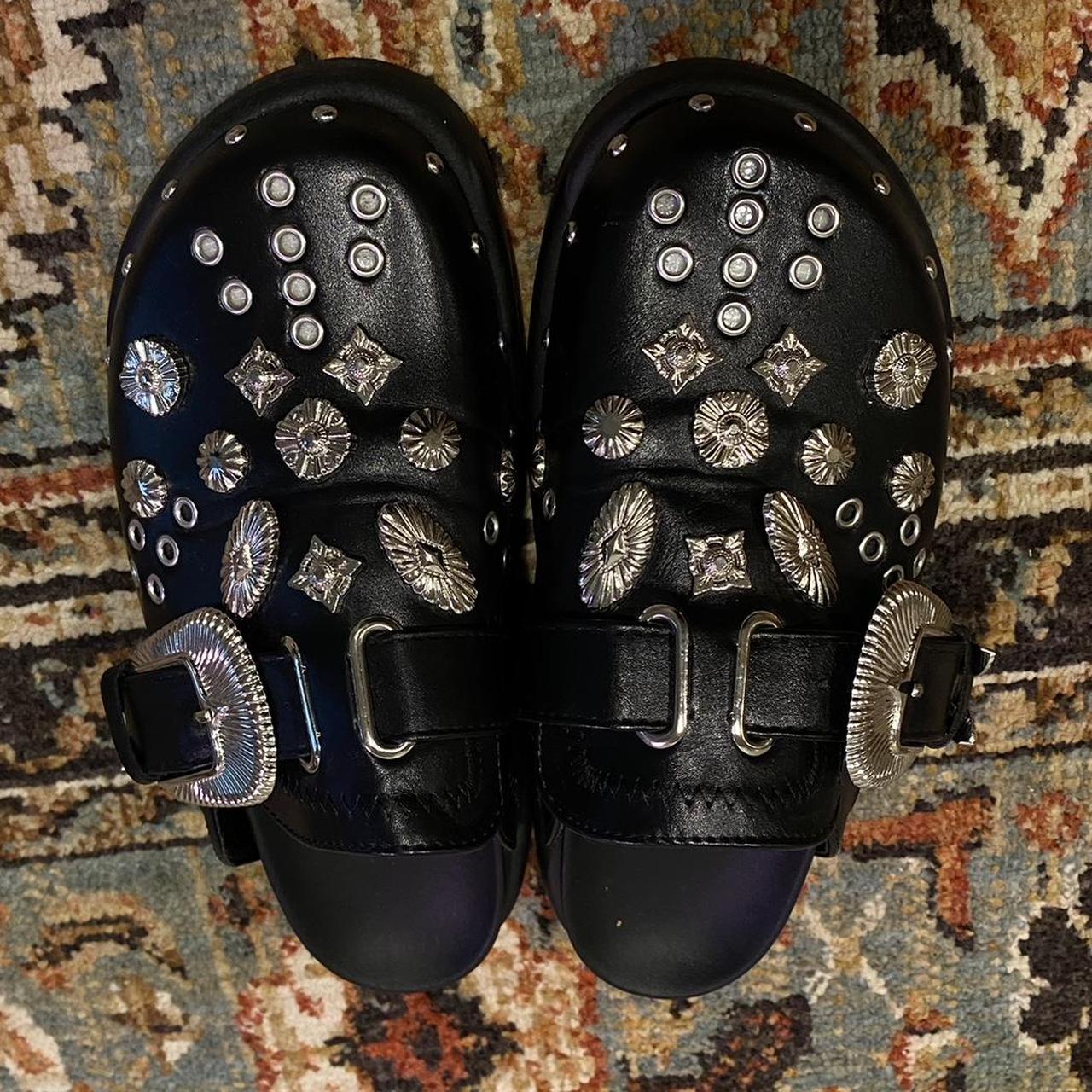 Toga Pulla-Inspired Studded Clogs/Mules. Black... - Depop