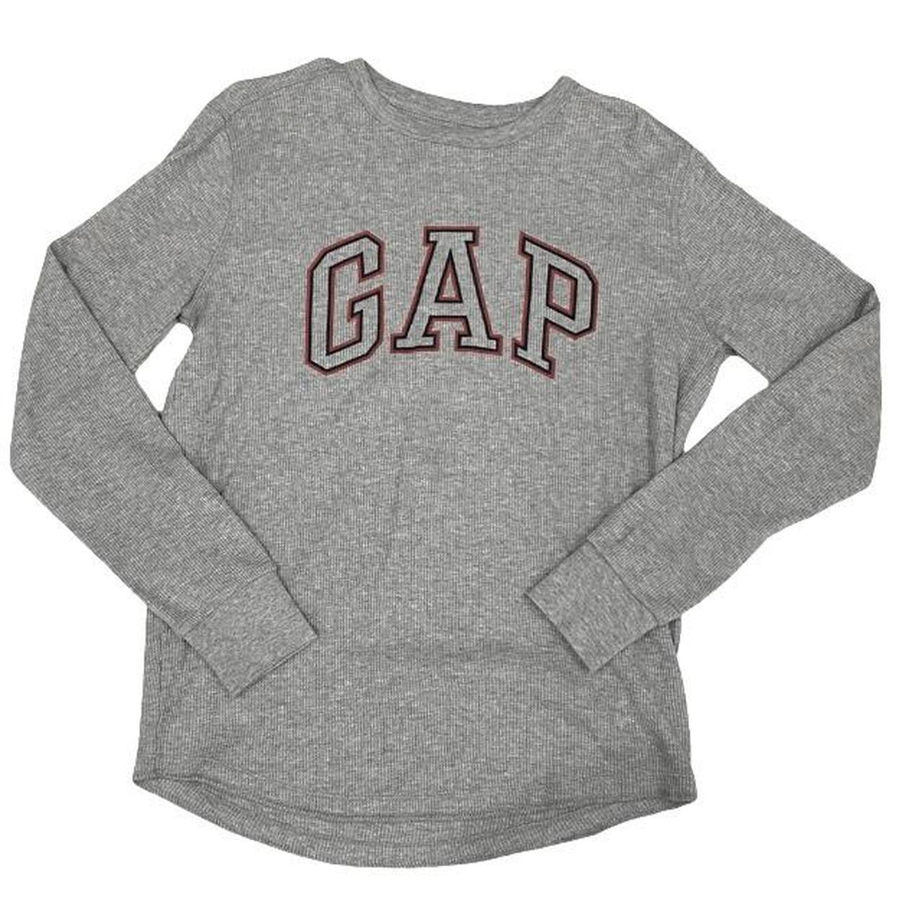 GAP gray logo thermal Size small. Fits oversized... - Depop