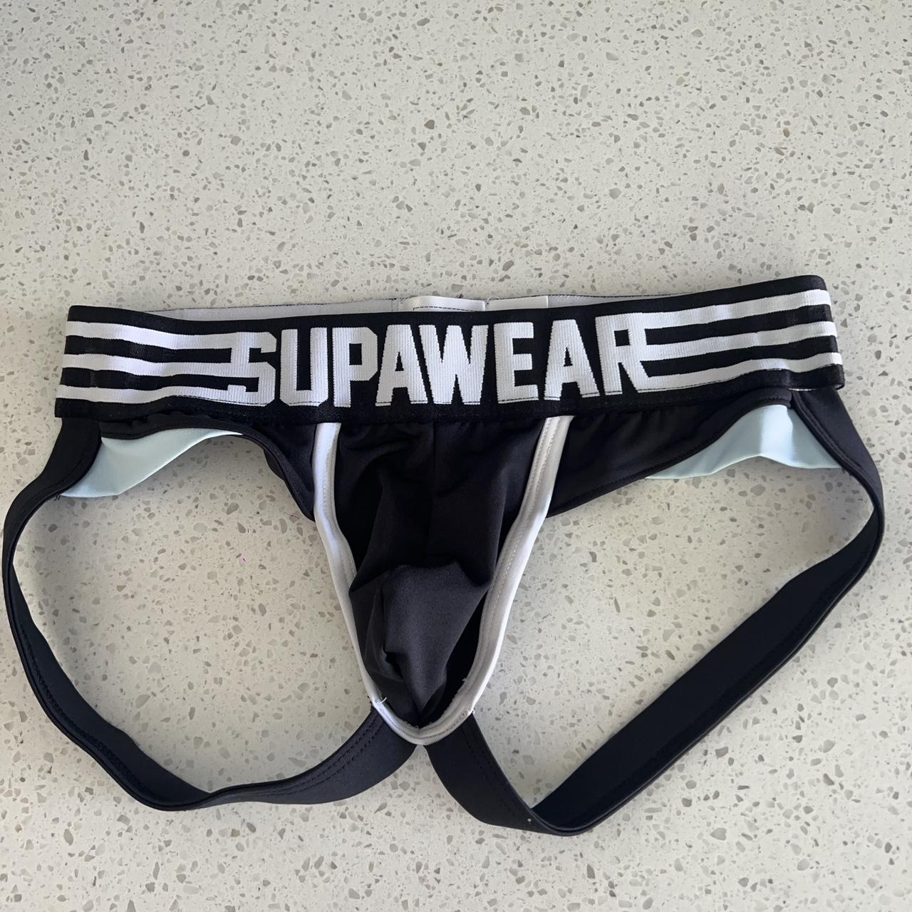 Supawear Jockstrap Black/White Size Small - Depop