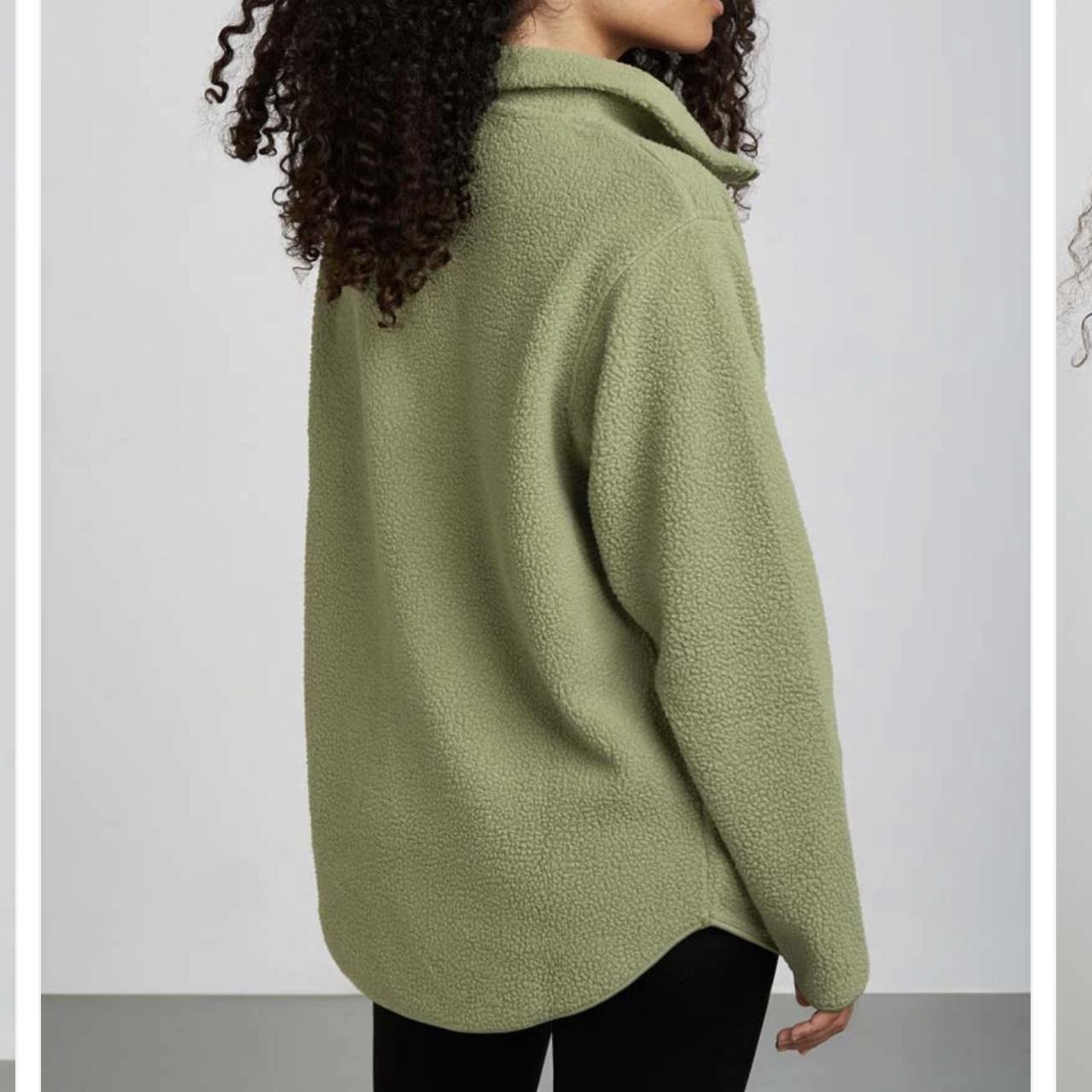 4th Arq Lennox sage green half zip jumper Only worn... - Depop