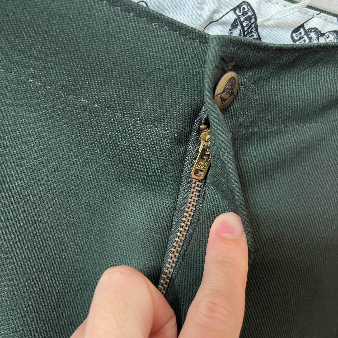 Ben Davis Work Pants Y2k Olive Green Deadstock Size... - Depop