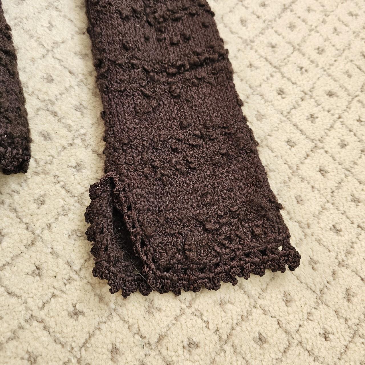 2K 90s Monsoon brown, long autumnal textured... | Depop