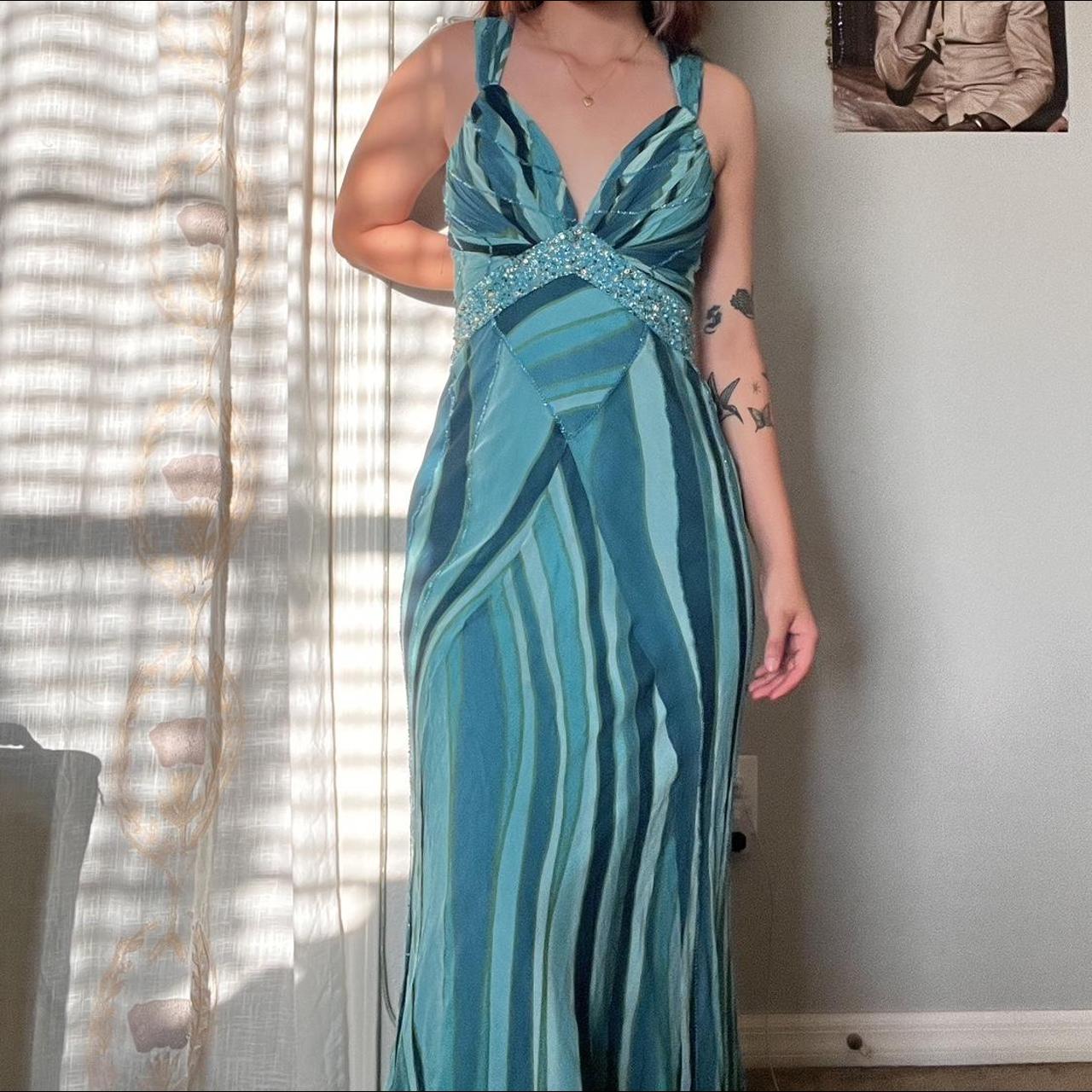 💌y2k prom dress💌 perfect condition fits like a... - Depop