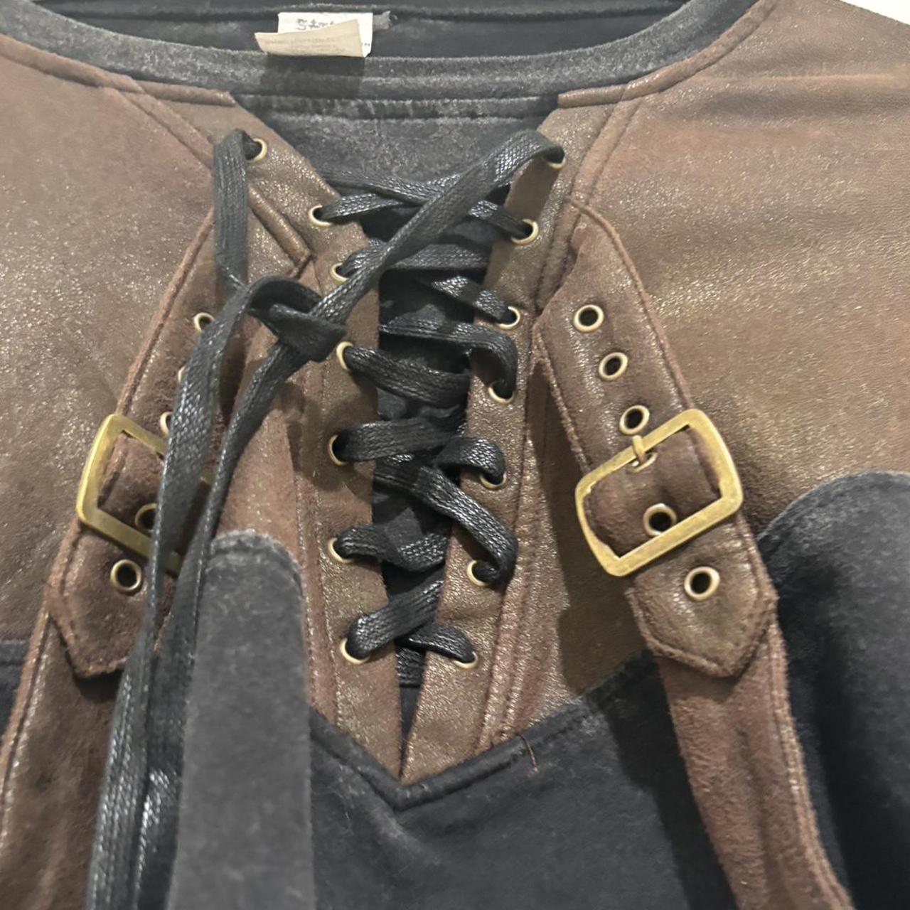 Pirate esque cropped shirt great for costumes or... - Depop