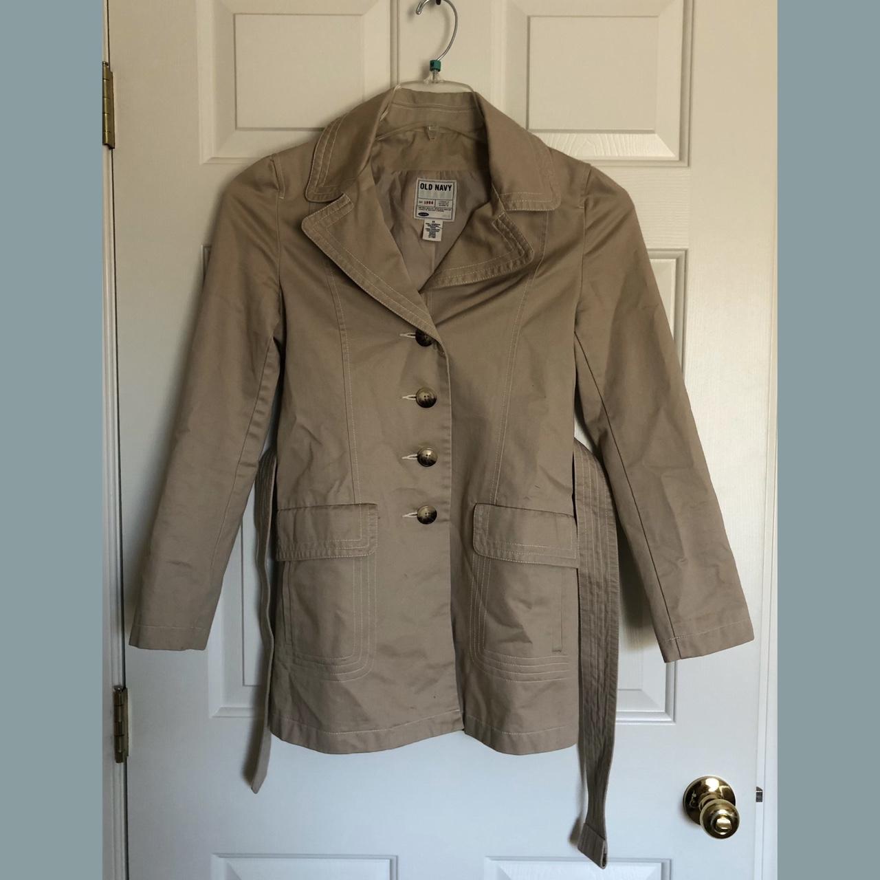TAN OVERCOAT tan colored overcoat//large... - Depop