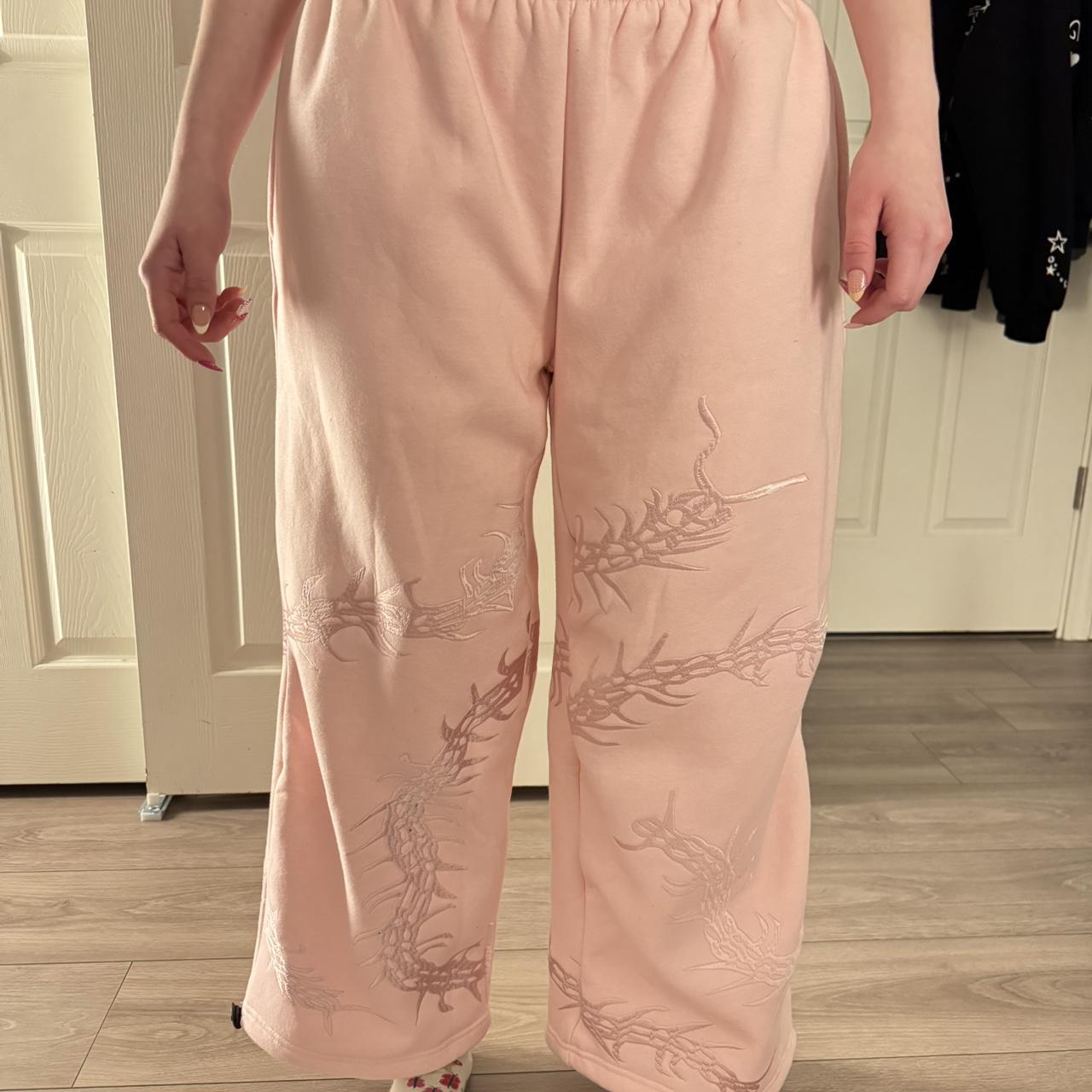 Pholoh ‘Ghoul’ Sweats in Light Pink (Size M)... | Depop