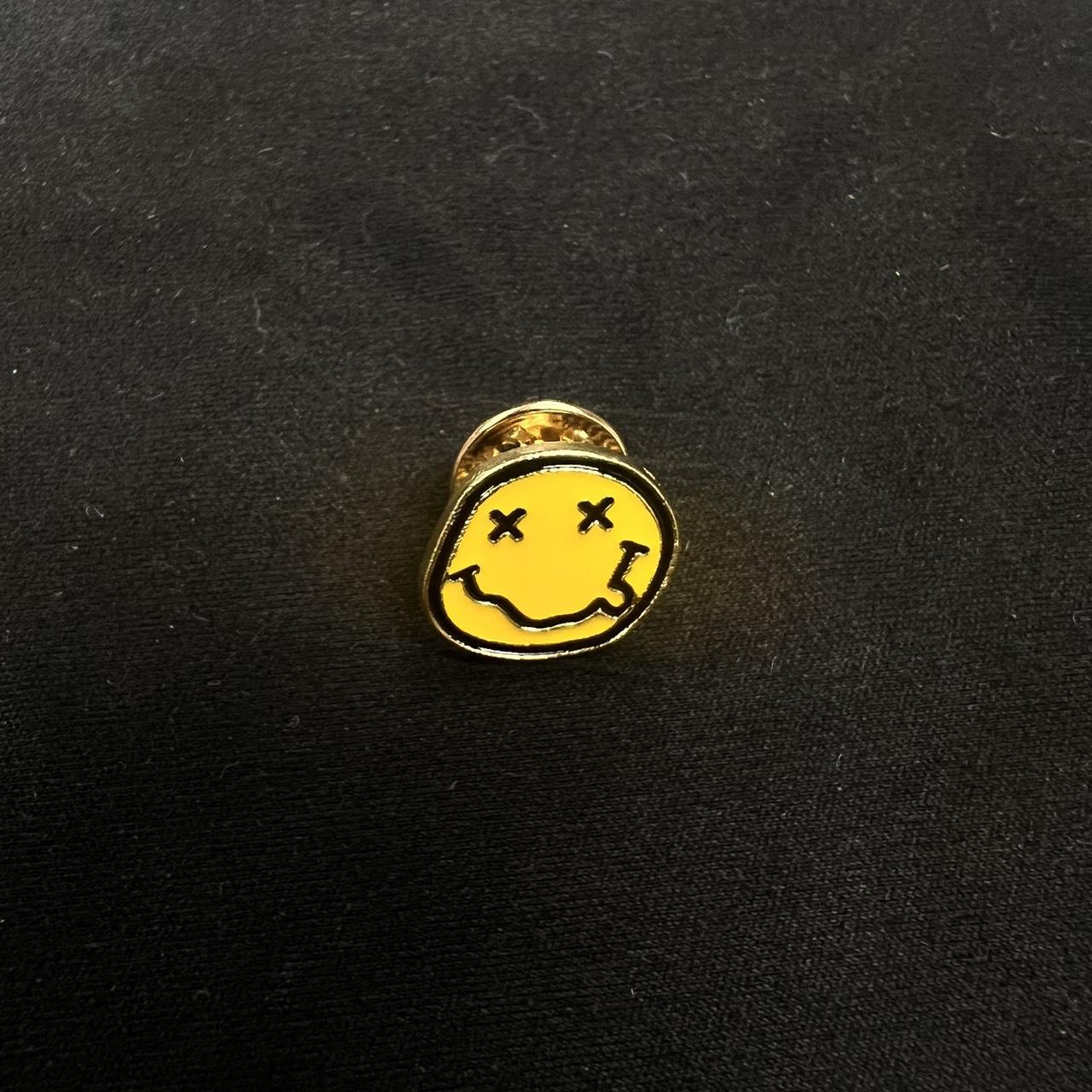 Tiny Nirvana Enamel Pin (Quarter for Size Reference) - Depop