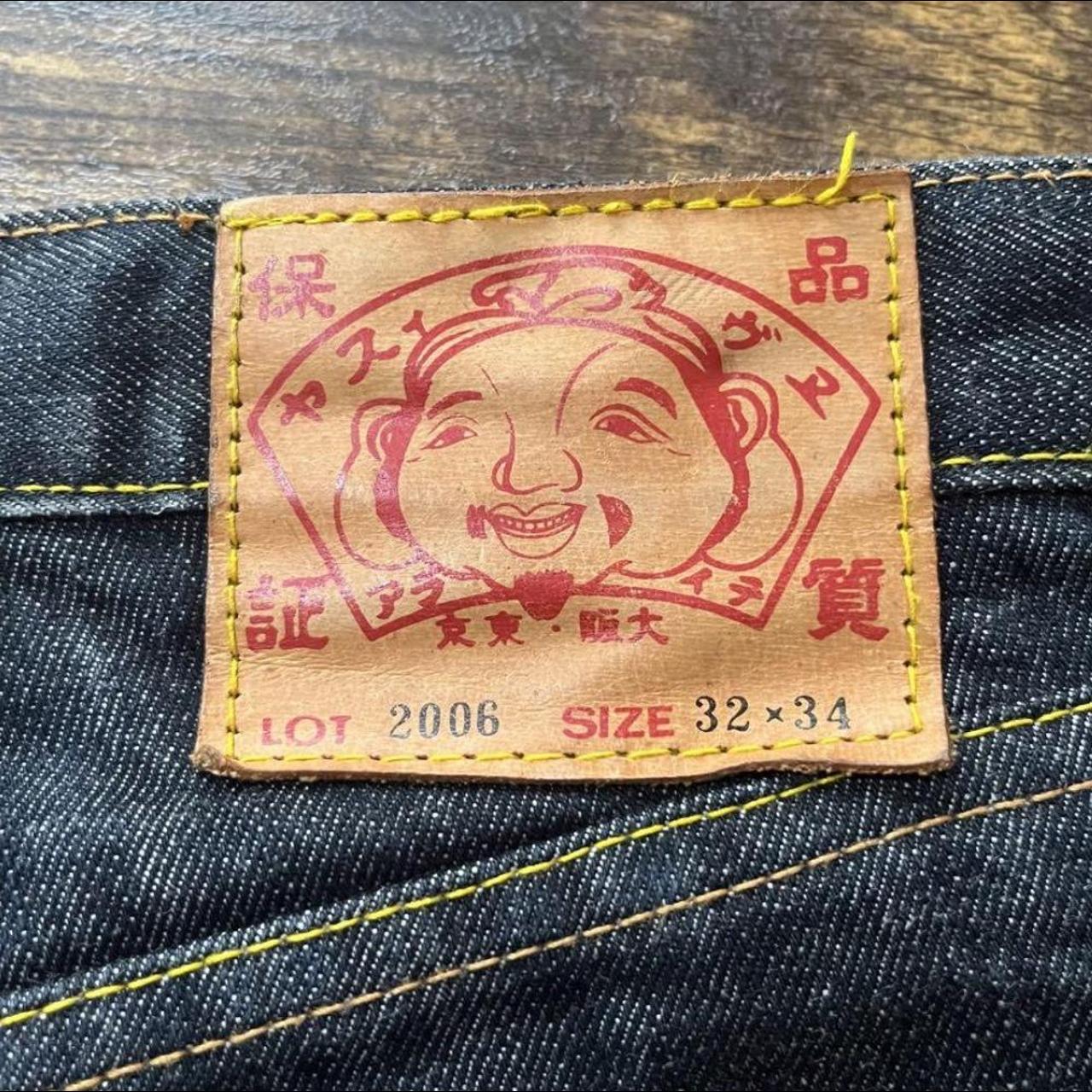 Y2k baggy evisu jeans size 32 x 34 visible on label... - Depop