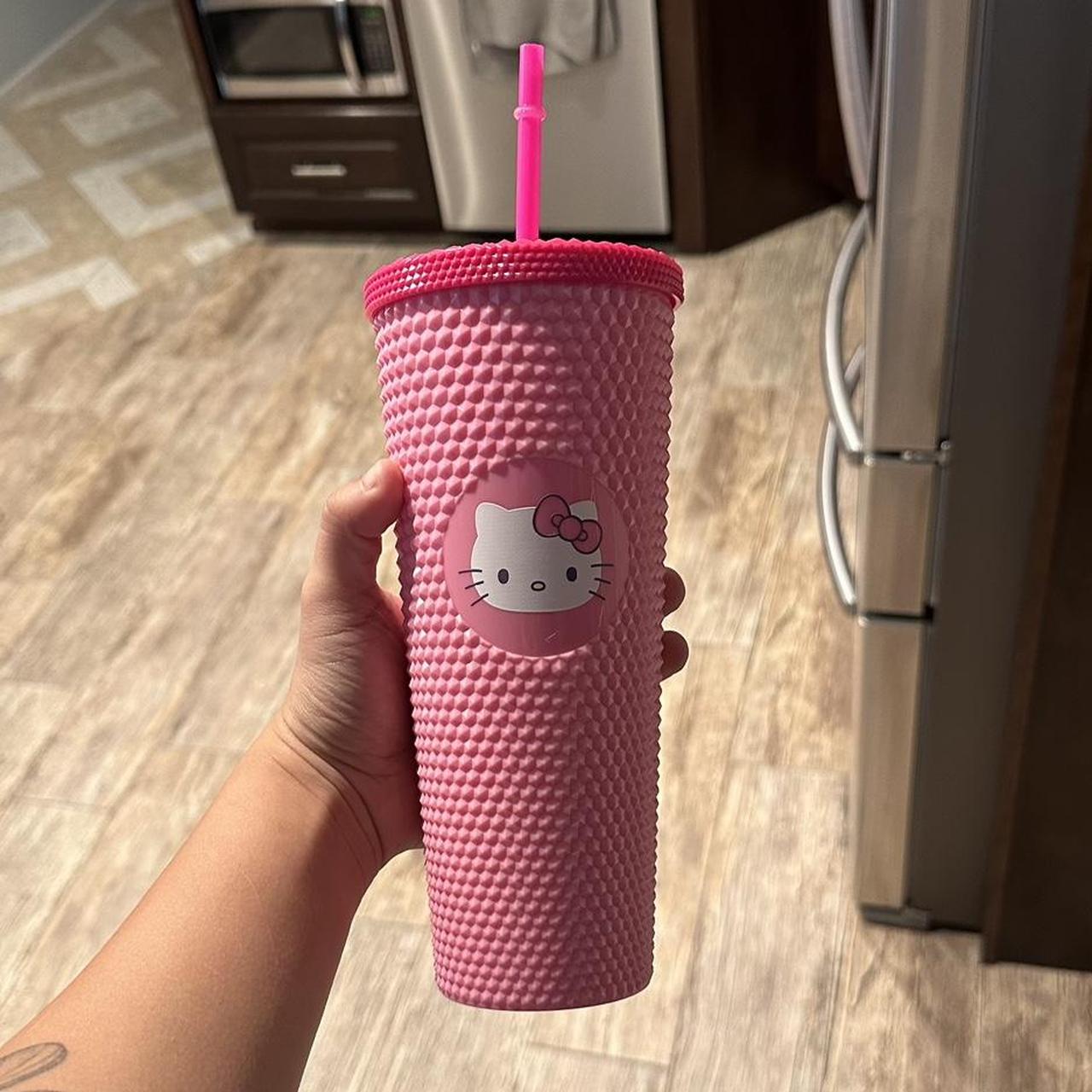 Hello kitty plastic cup #hellokitty #hk #pink... - Depop