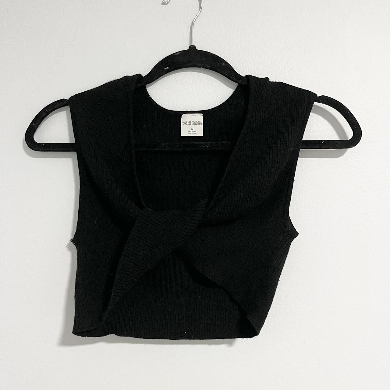 🖤 wild fable / target 🖤 black sleeveless twist front... - Depop