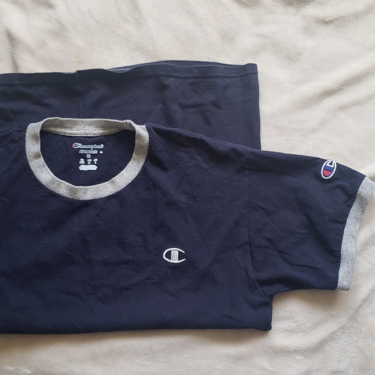 Champion ringer shirt.preowned but in good... - Depop