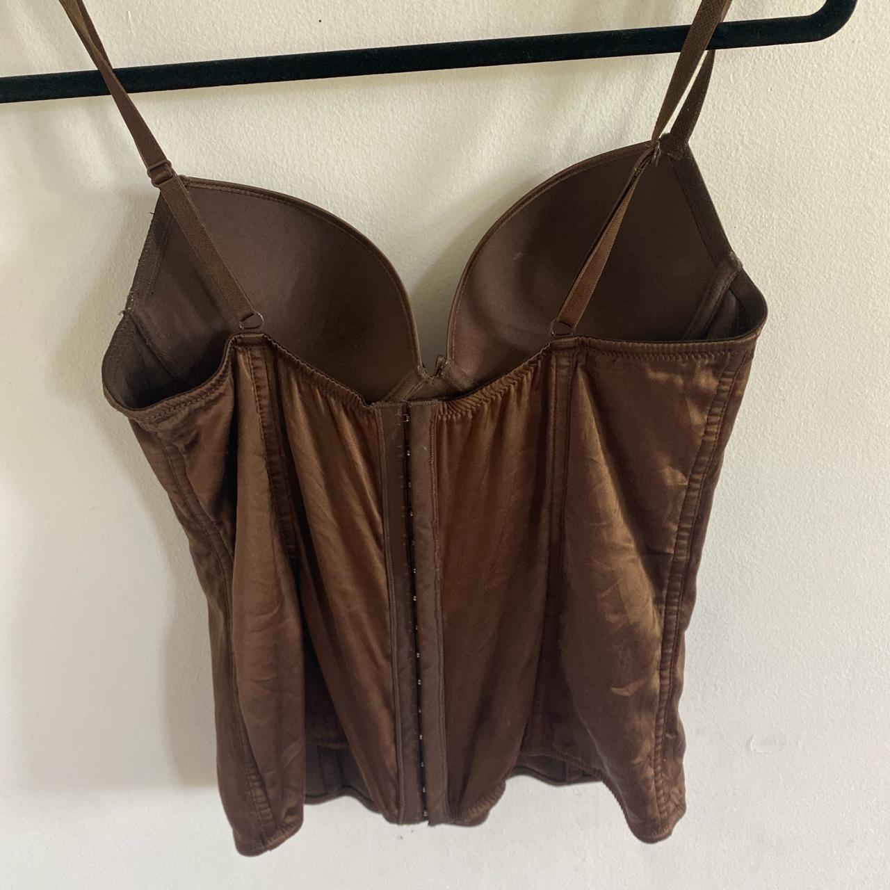 vintage victoria secret brown corset 🎀 - Depop
