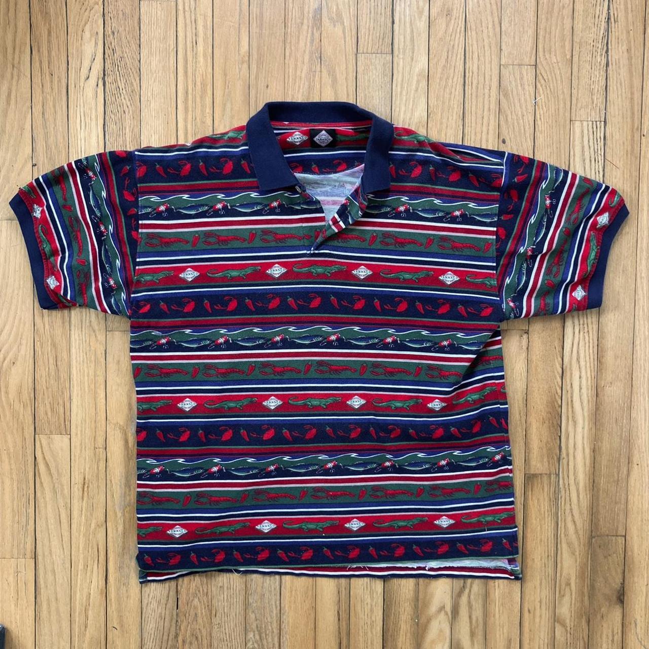 Tabasco Camp Collar Shirt - All Over Print - 100%... - Depop