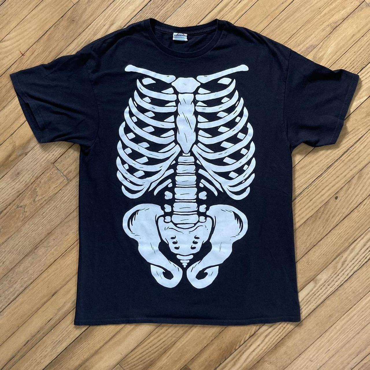 Y2K Skeleton T-Shirt Tag: Delta Pro Weight Size:... - Depop