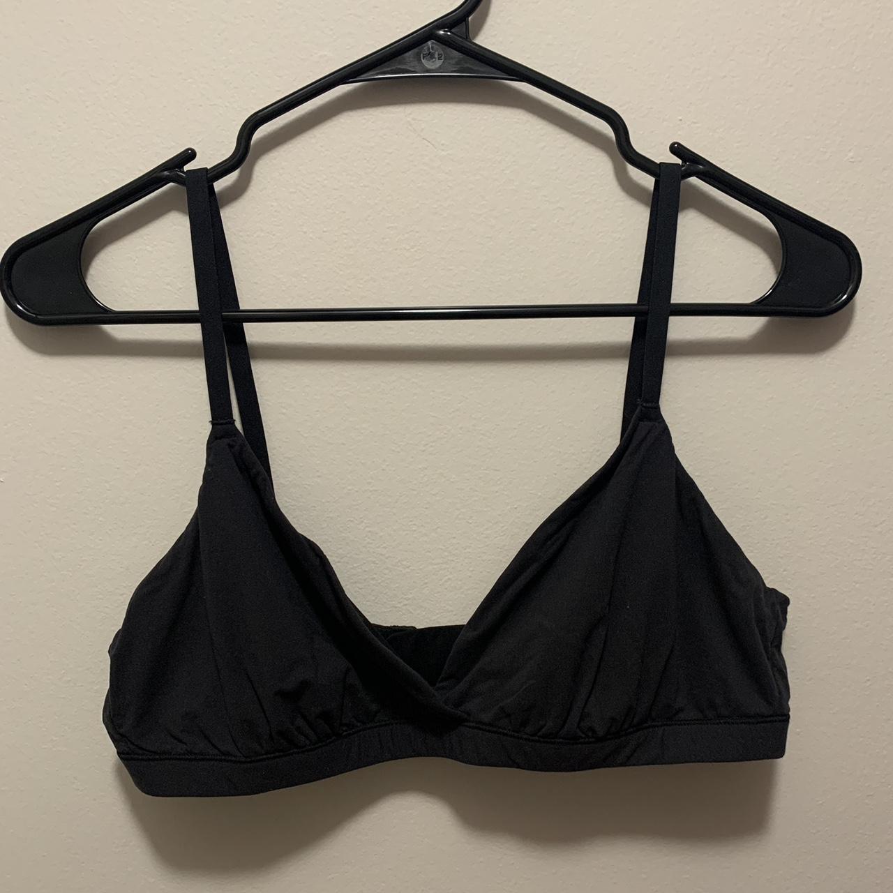 XL Black Crossover Skims bralette with the clips in... - Depop