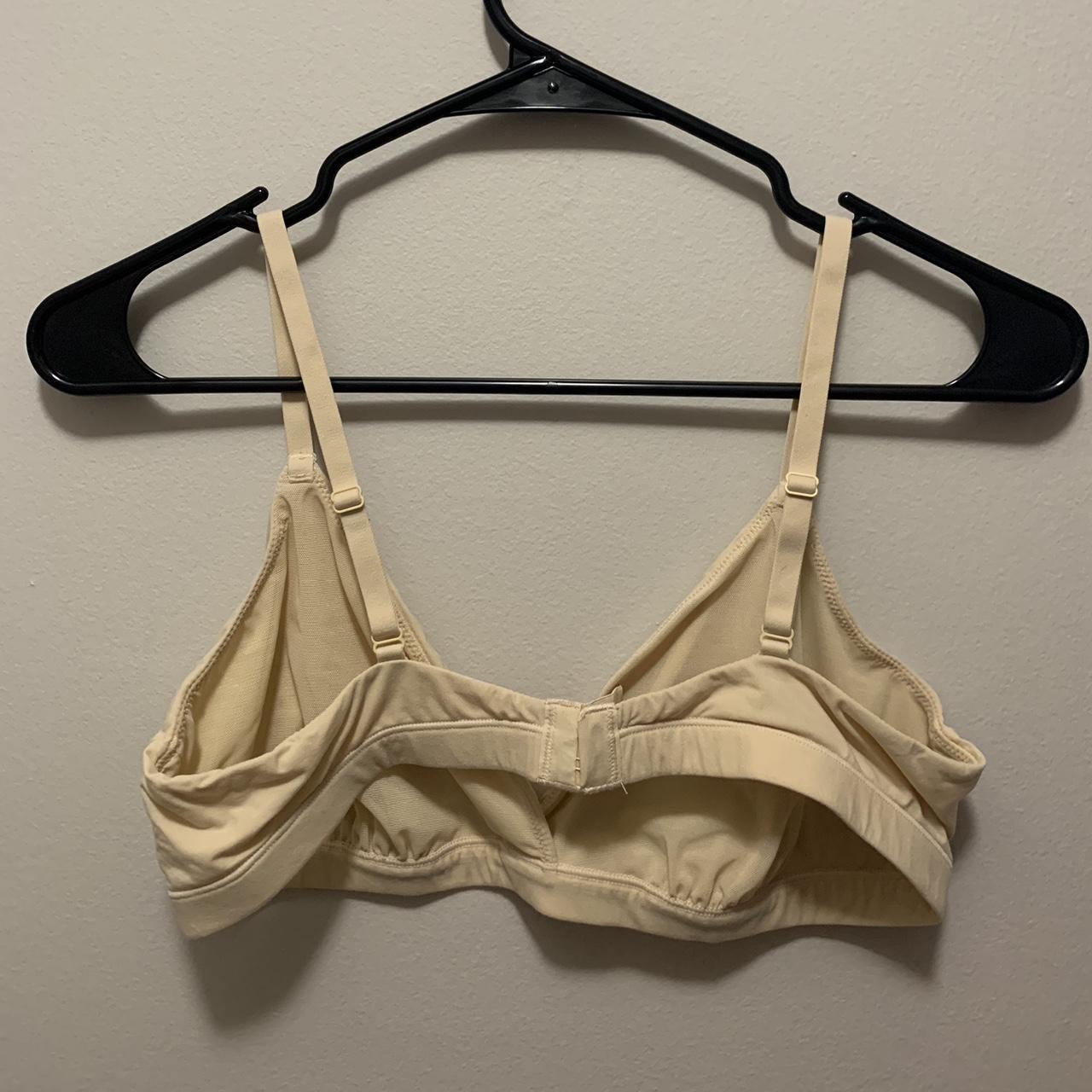 XL Light skin tone Skims bralette, with the clips in... - Depop