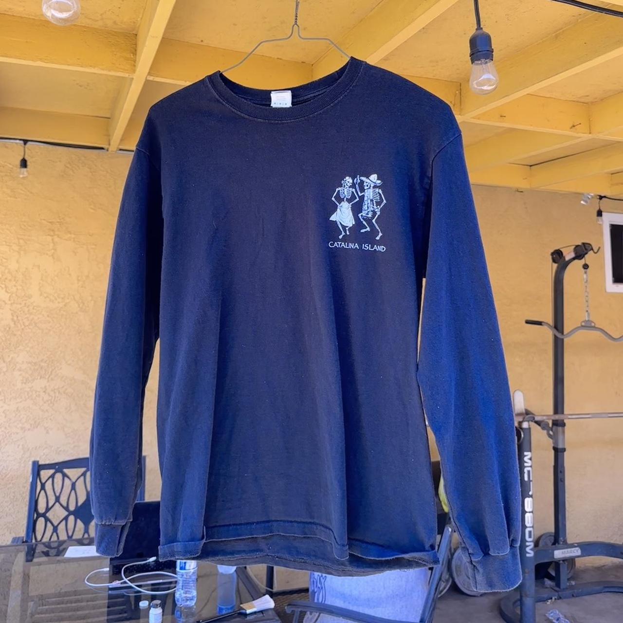 Catalina Island Skull Skeleton Longsleeve Size... - Depop
