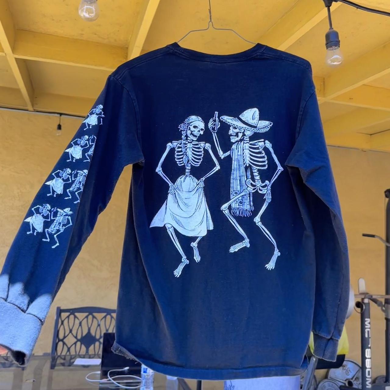 Catalina Island Skull Skeleton Longsleeve Size... - Depop