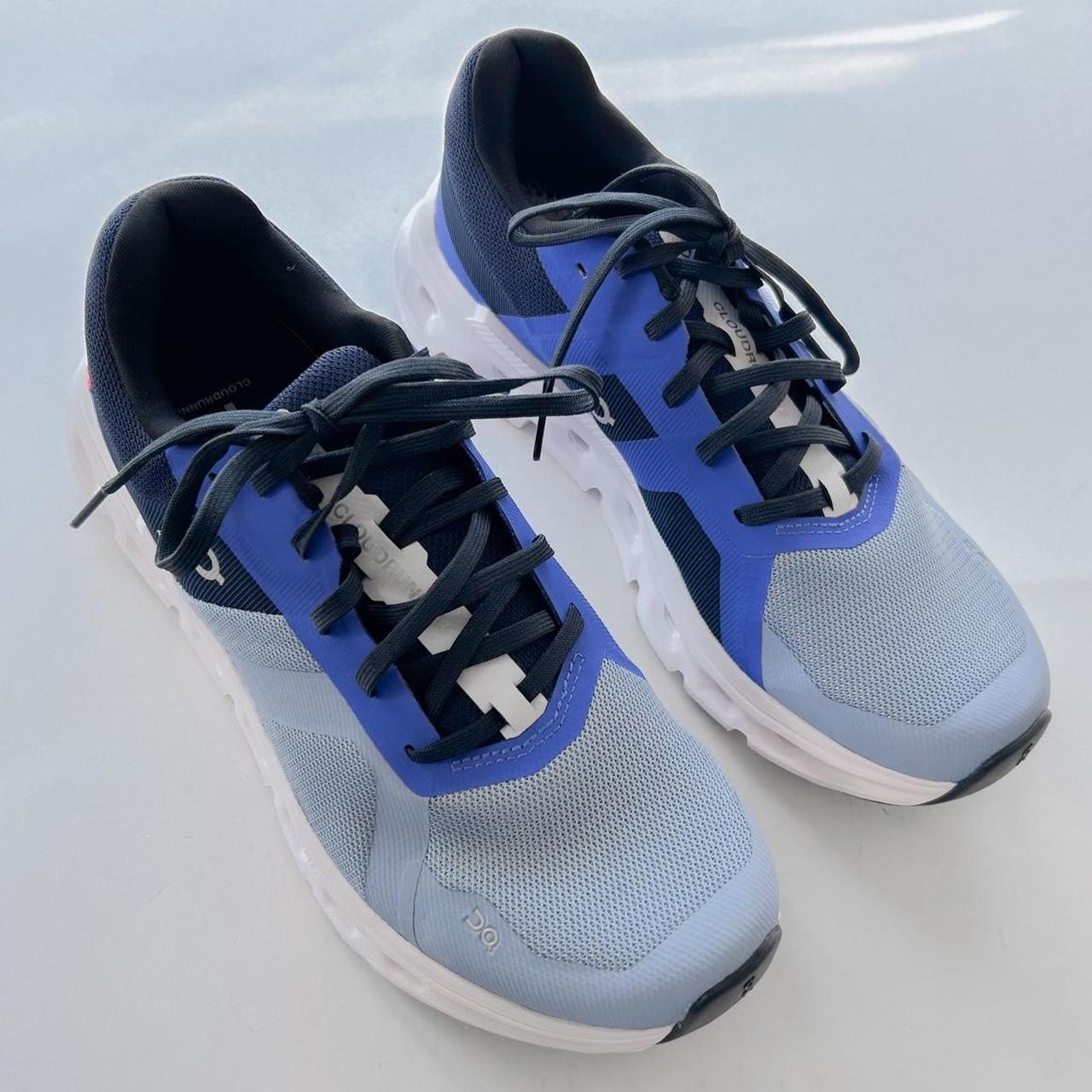 On Cloudrunner Trainer Sneakers in Blue White... | Depop