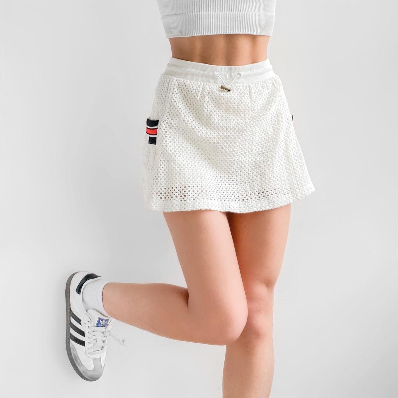 Free People Movement Drawstring Sporty Netted Mini... | Depop