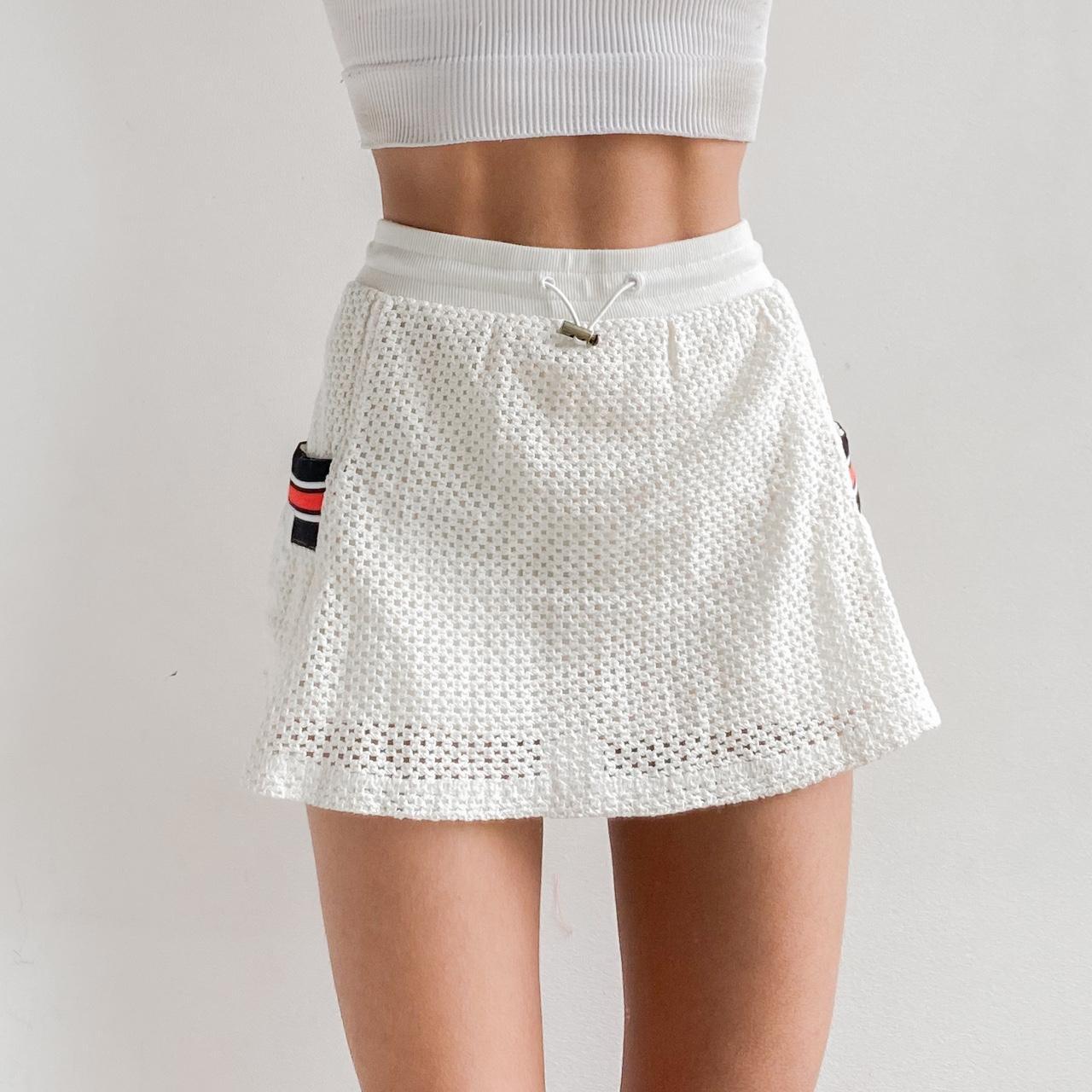 Free People Movement Drawstring Sporty Netted Mini... | Depop